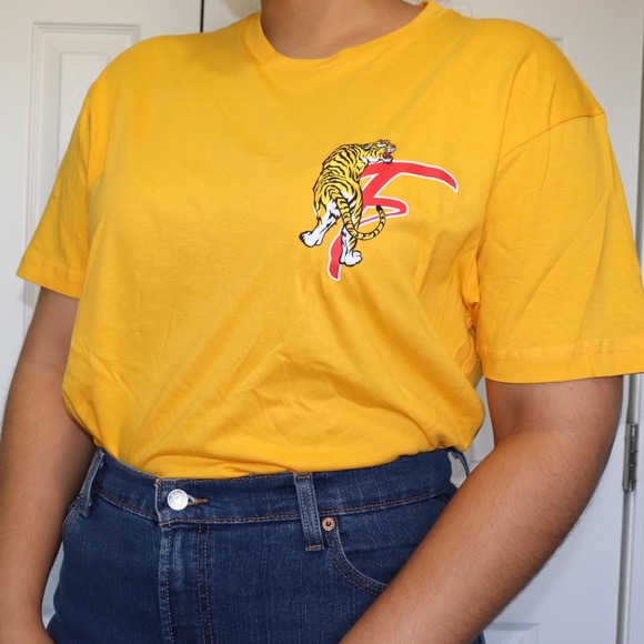 Shirts | Yellow Graphic Design Tshirt | Poshmark